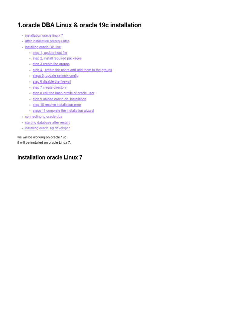 Oracle Dba 19c Administration Pdf Databases Port Computer 3526