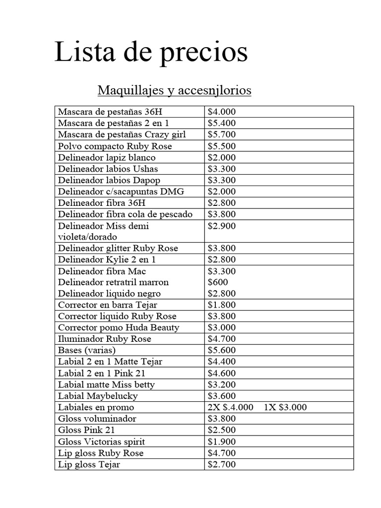 Precios Tienda | PDF | Hogar, jardinería y bricolaje