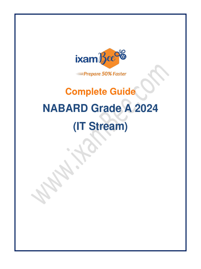NABARD IT 2024 Complete Guide and Study Plan PDF | PDF | Osi Model ...