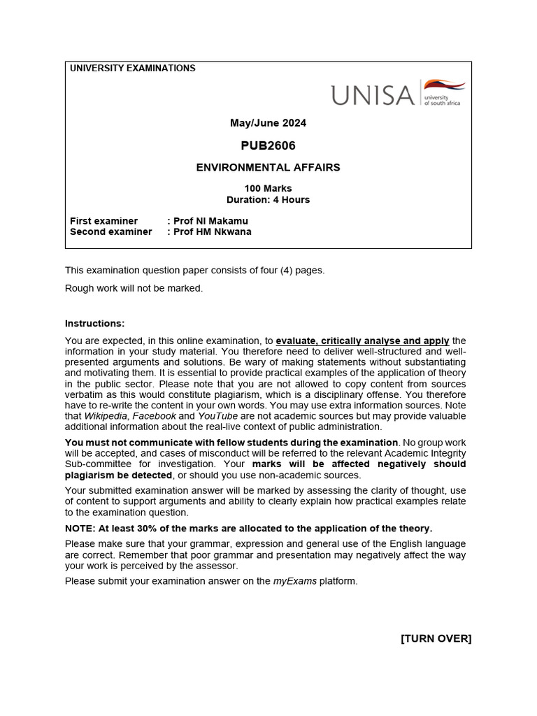 Pub2606 - Eqp May June Final 2024 | PDF | Plagiarism | Information