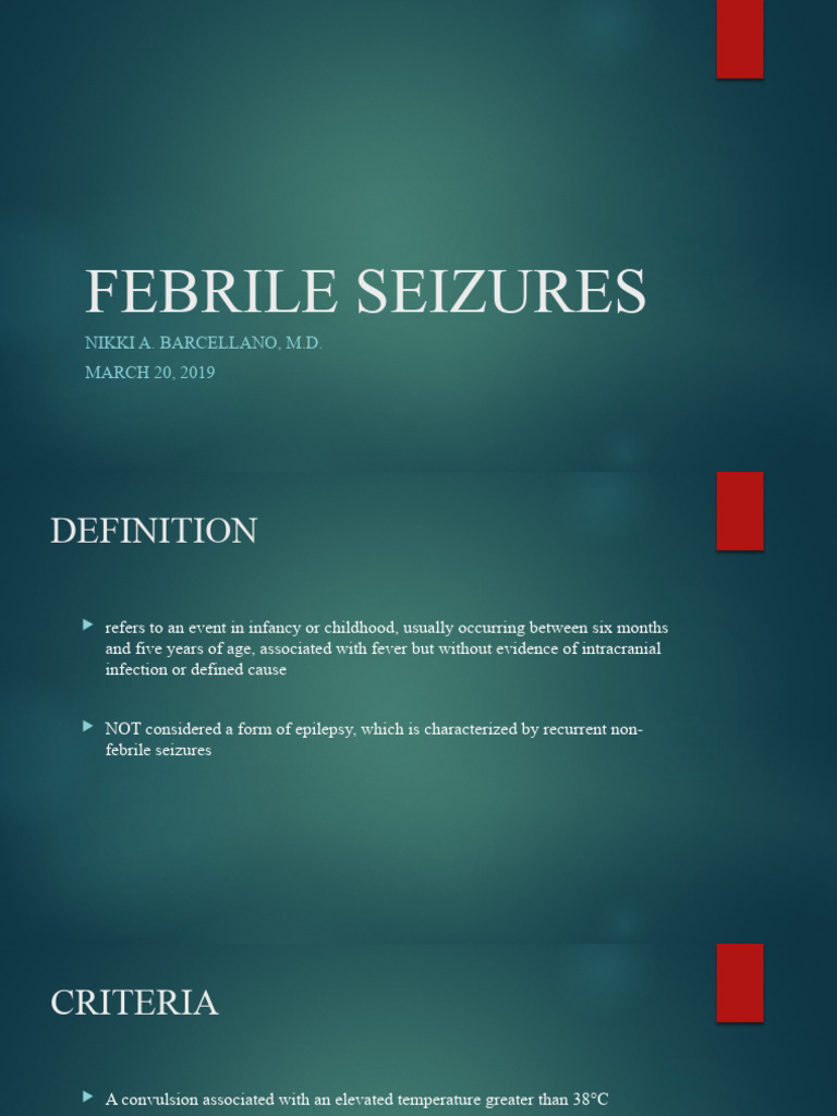 Febrile Seizures | PDF | Neurological Disorders | Medicine