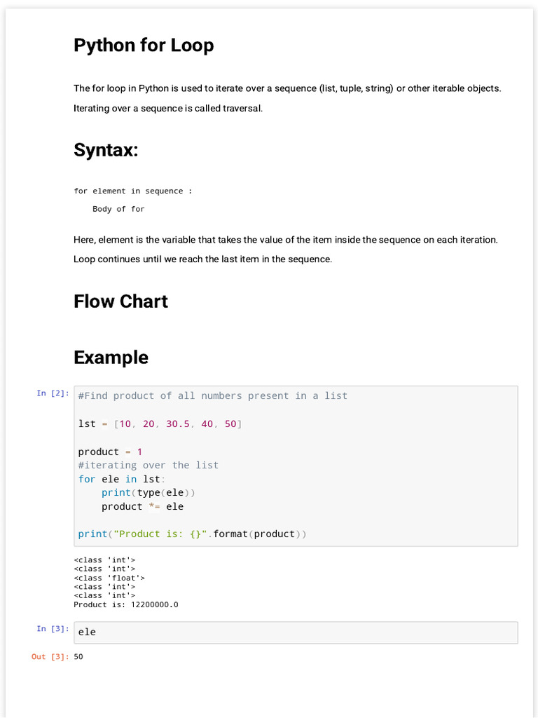For Loop | PDF | Control Flow | Computer Engineering