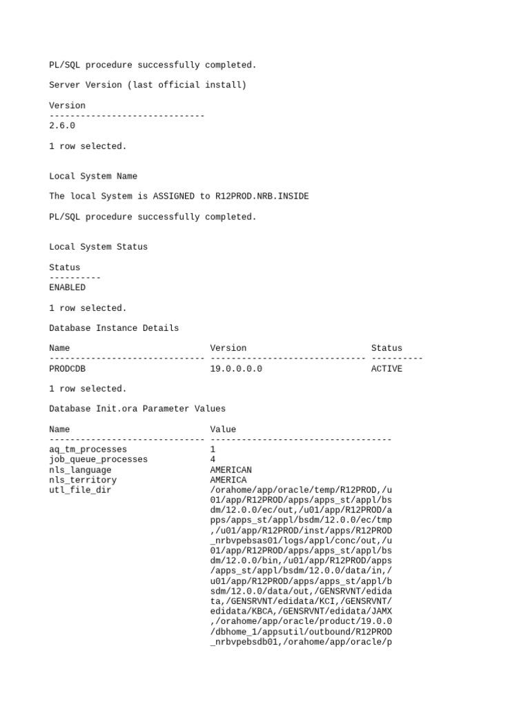 ATGSuppJavaMailerSetup12 241037 Wfver SQL | PDF | Pl/Sql | Sql