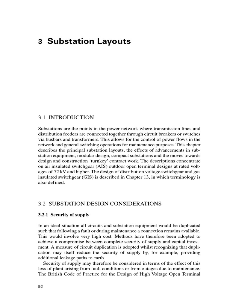 Substation Layouts 2007 Pdf Electrical Substation Transformer