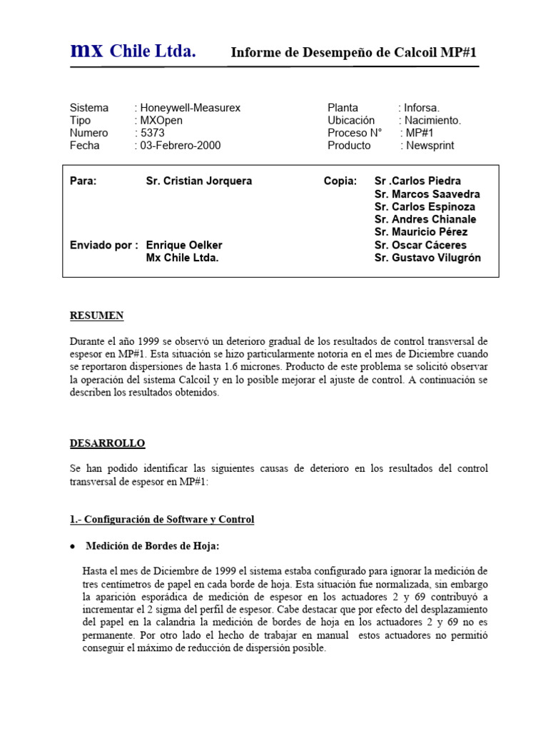 Calcoil MP1 Feb 00 | PDF