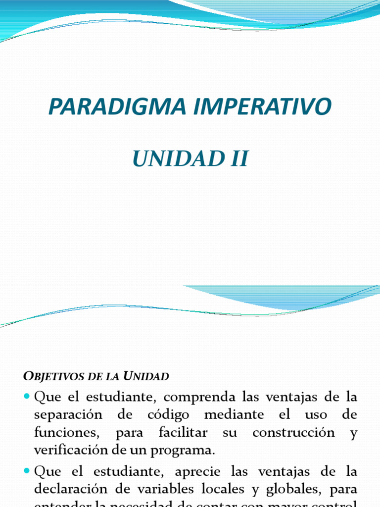 U2 Diapositivas PPR2024 | PDF | Programa de computadora | Programación