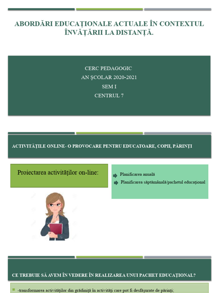 Prezentare Teoretica Responsabil Cerc | PDF