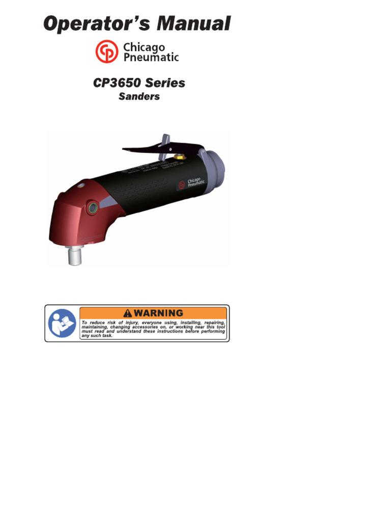 Pulidora Neumatica CP3650 | PDF