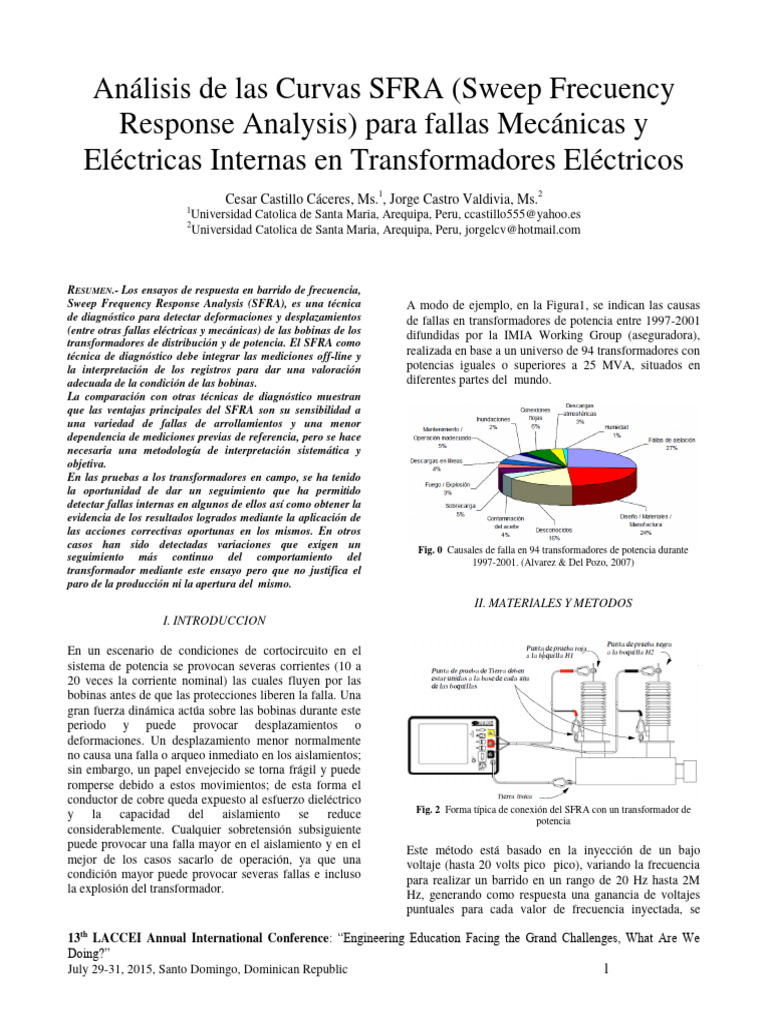 Diagnóstico SFRA en Transformadores | PDF | Transformador | Inductor