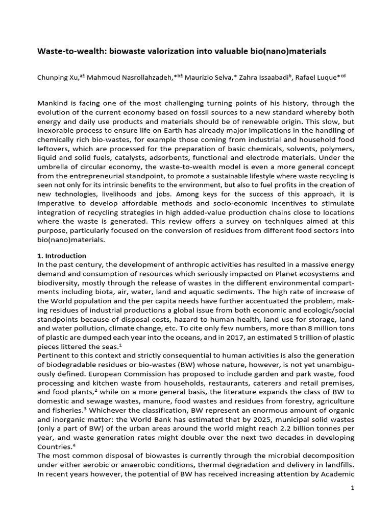 Waste To Wealth | PDF | Collagen | Poly(Methyl Methacrylate)
