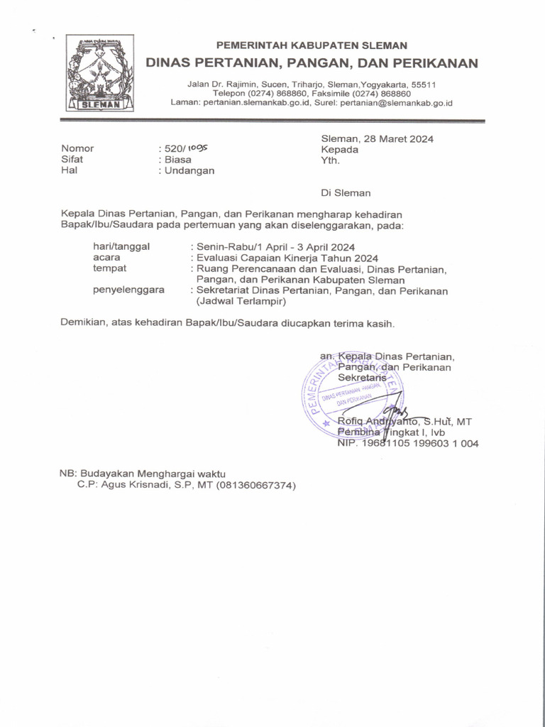 Koordinasi Evaluasi Capaian Kinerja Tahun 2024 | PDF