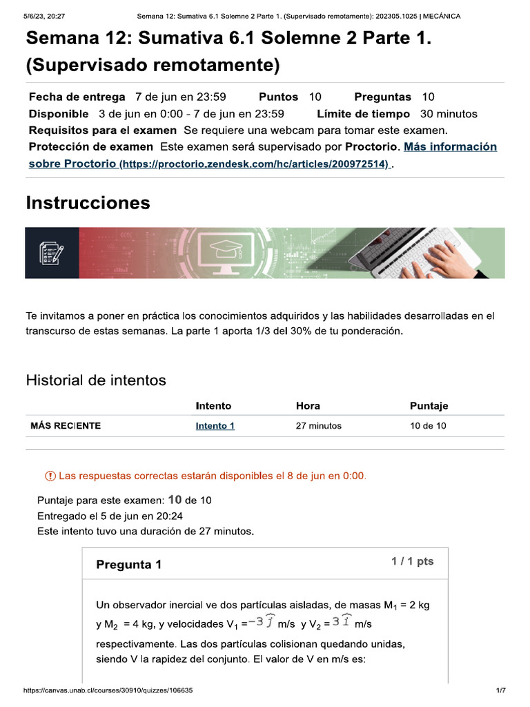 Semana 12 - Sumativa 6.1 Solemne 2 Parte | PDF | Technology & Engineering