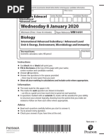 s5 Eot1 Biology Theory 2025 | PDF | Photosynthesis | Air Pollution