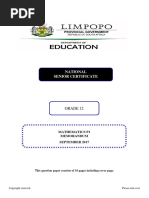 KZN Maths Grade 12 Scope 2025 | PDF