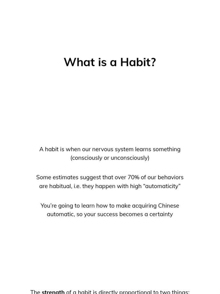 Building Effective Chinese Learning Habits | PDF | Habits | Learning