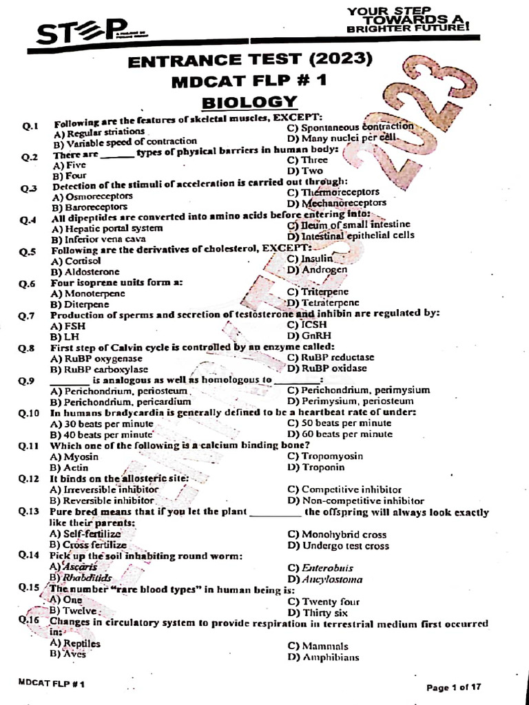 FLP 1 STEP 2023 + Key | PDF
