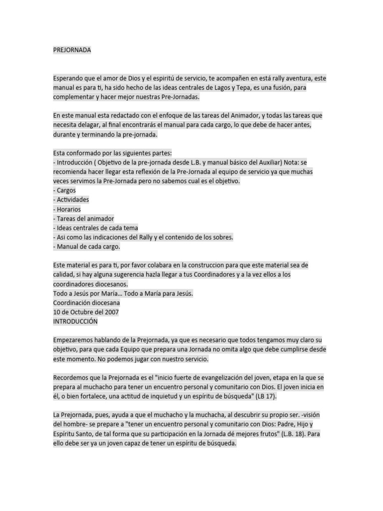 Pre Jor Nada | PDF | Jesús | eucaristía