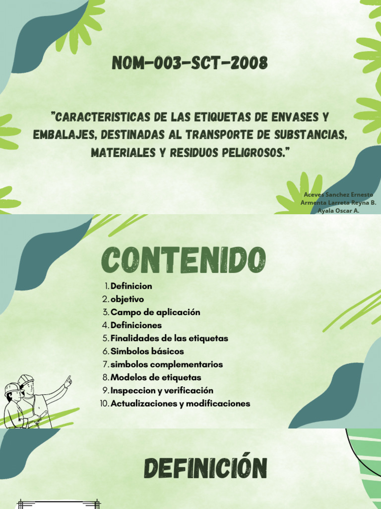 Nom 003 SCT 2008 | PDF | Residuos | México