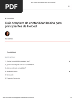 Guía de contabilidad básica para principiantes | PDF | Contabilidad ...