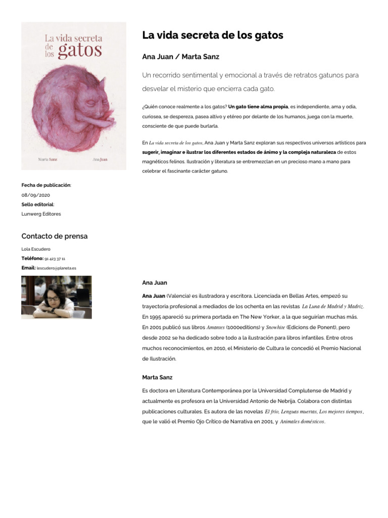 La Vida Secreta de Los Gatos | PDF | Gatos