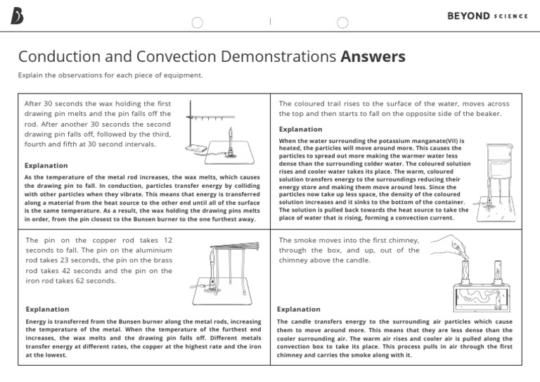 Conduction and Convection With Answers | PDF | Convection | Thermal ...