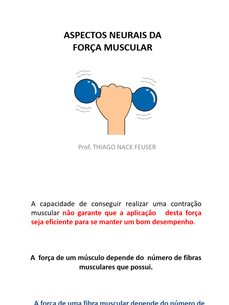 Coordenação Neural e Força Muscular | PDF | Músculo | Força