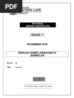 English HL p2 Memo Gr12 Sept 2023 | PDF | Othello | Iago