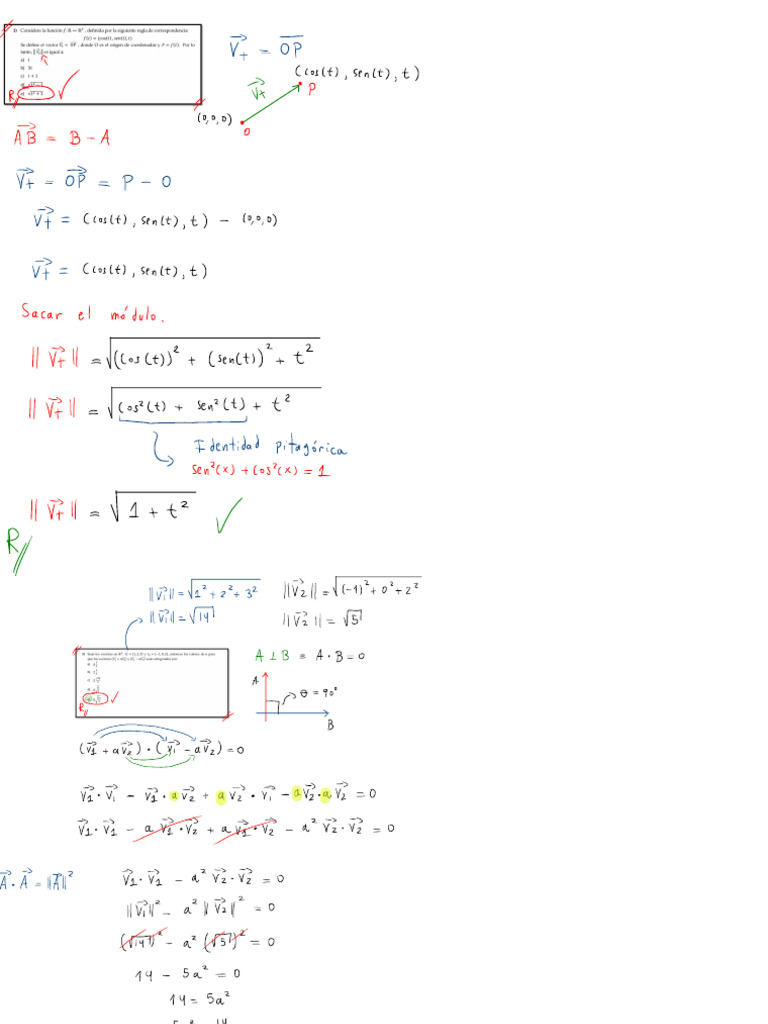 Ayudantía 41 Repaso Vectores y Geo Analítica | PDF
