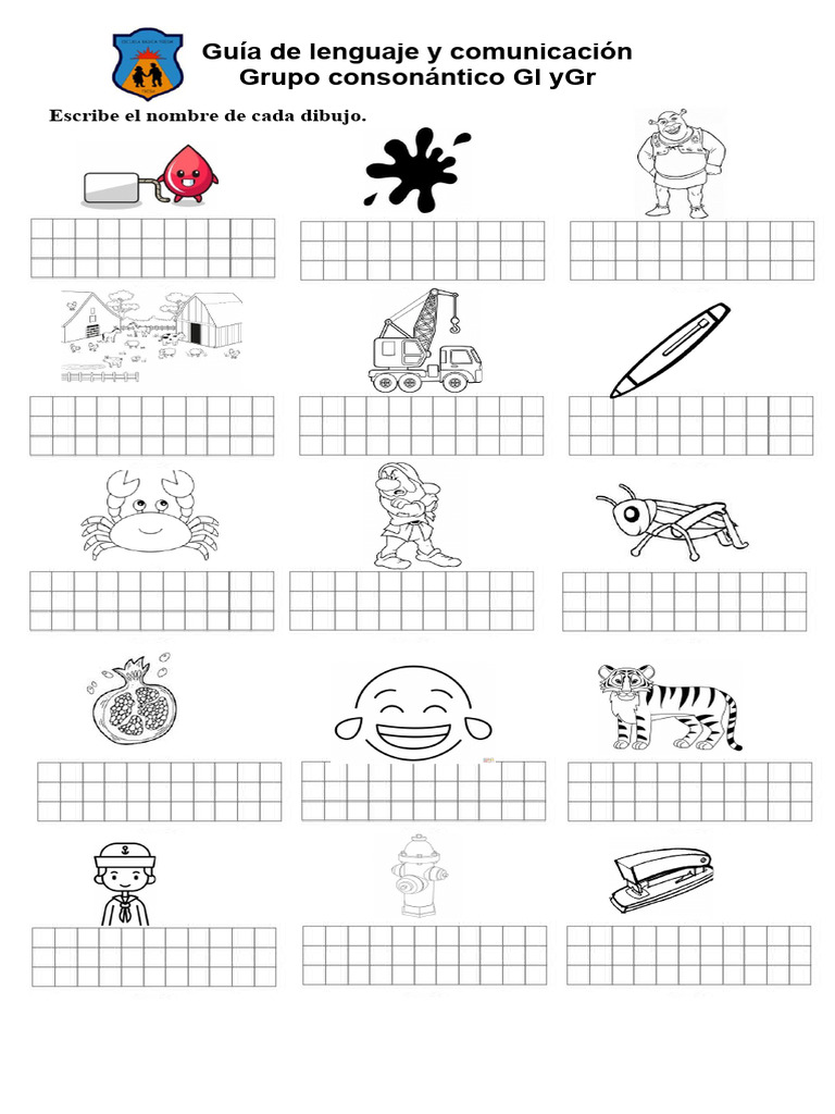 Letra GL y GR | PDF | Artes del Lenguaje y Comunicación | Hogar ...