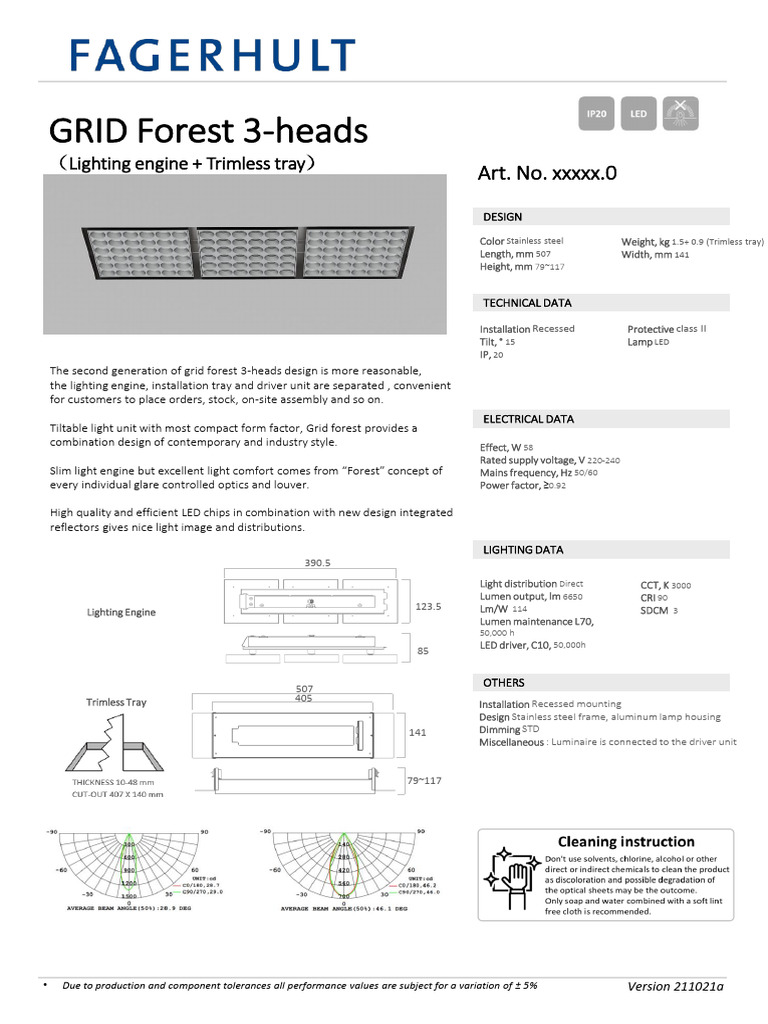 FICHA GRID FOREST 3-Head Trimless V2 | PDF | Lighting | Electrical Grid