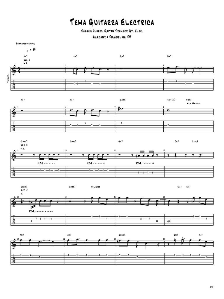 Tema Guitarra Electrica | PDF