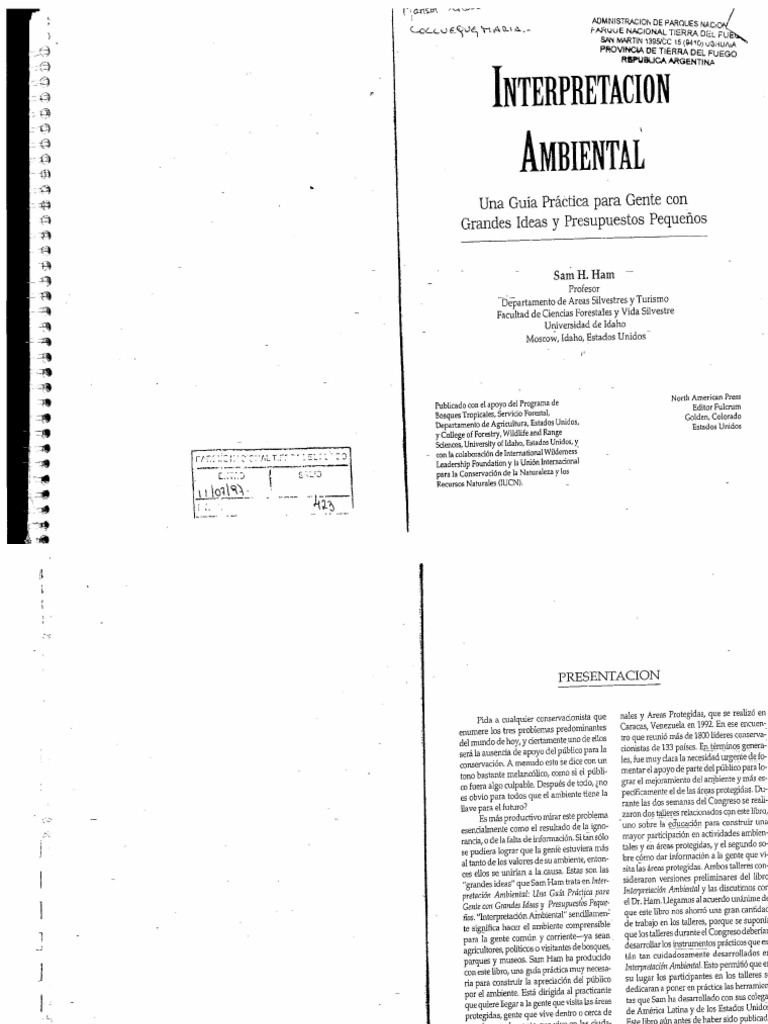 Sam Ham Cap 1 Conceptos Importantes | PDF