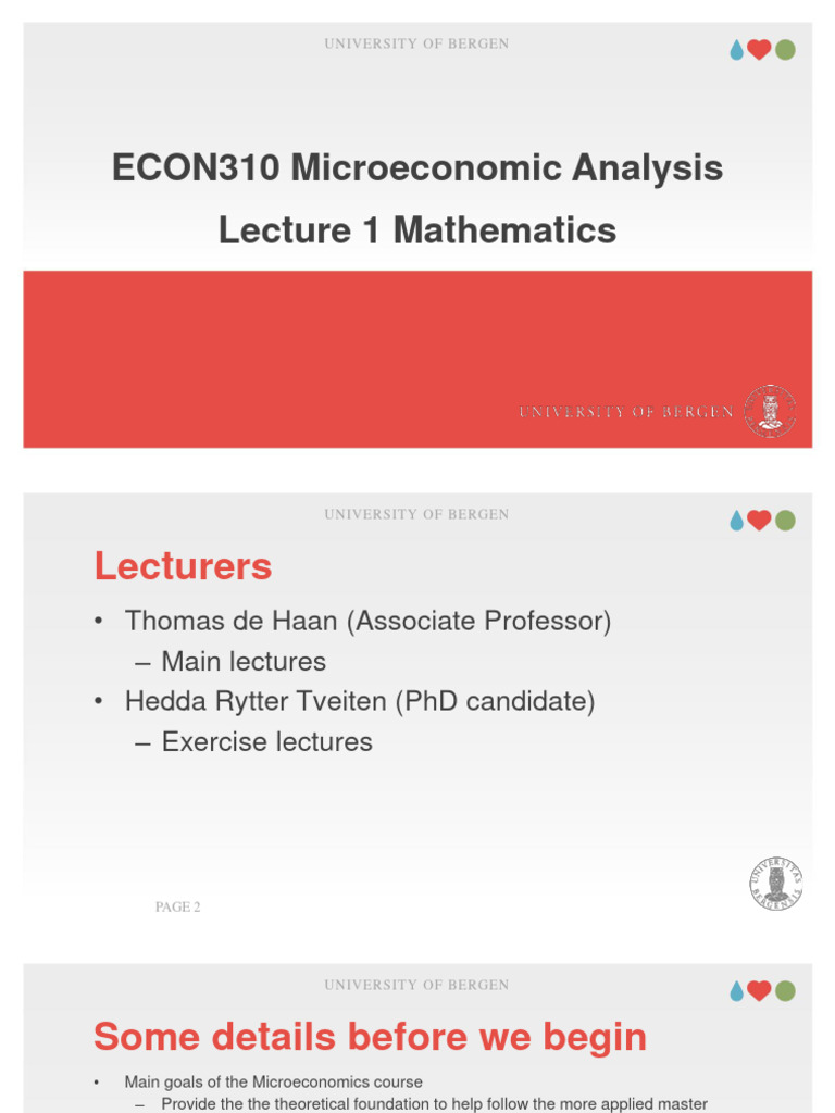Lecture 1 Mathematics Pdf Economics Derivative