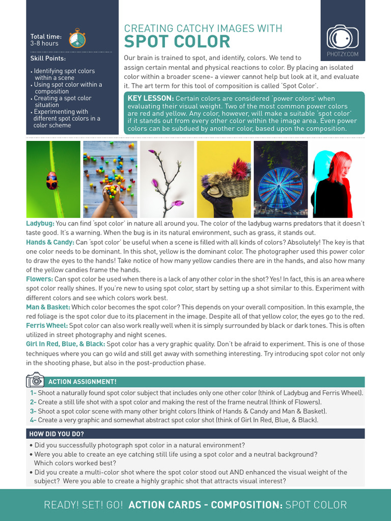 ActionCards Spot Color | PDF | Color | Composition (Visual Arts)