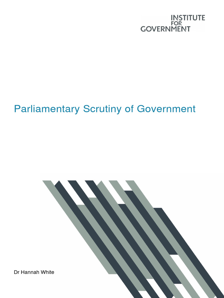 Parliamentary Scrutiny Briefing Note Final | PDF | Government
