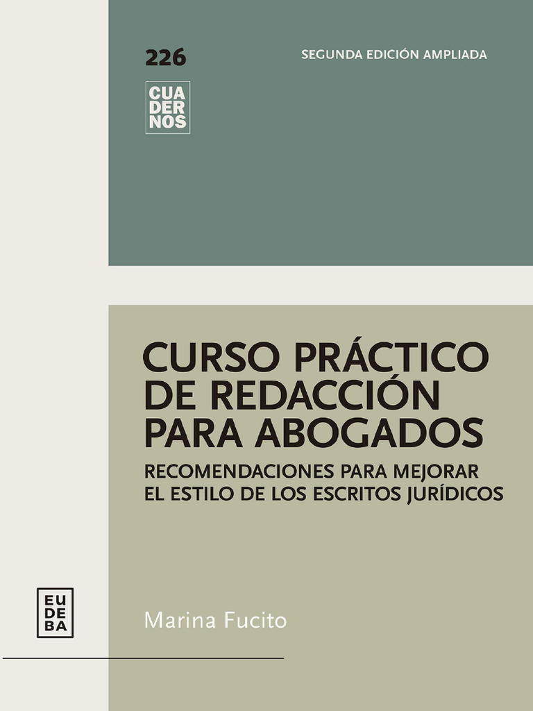 Curso Prã¡ctico de Redacciã N para Abogados | PDF | Palabra | Verbo