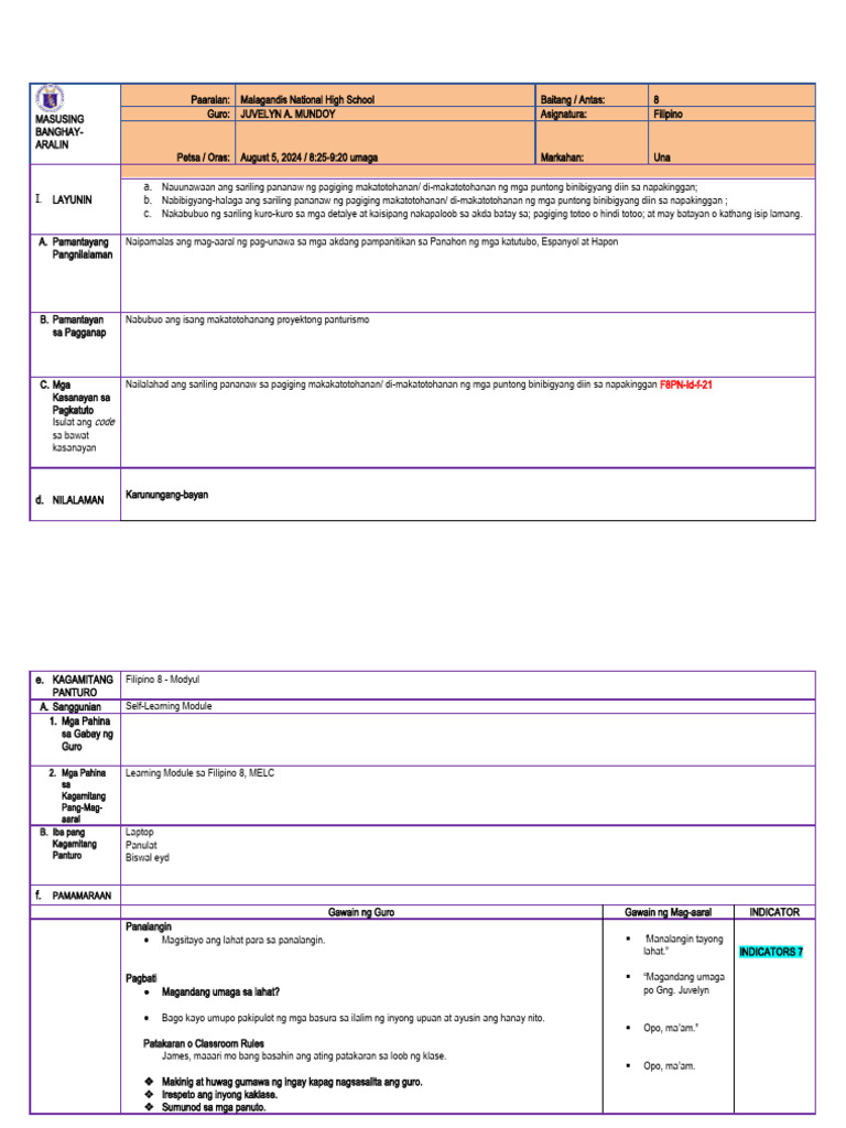 DLL-FIL 8 (Aug. 5, 2024) | PDF