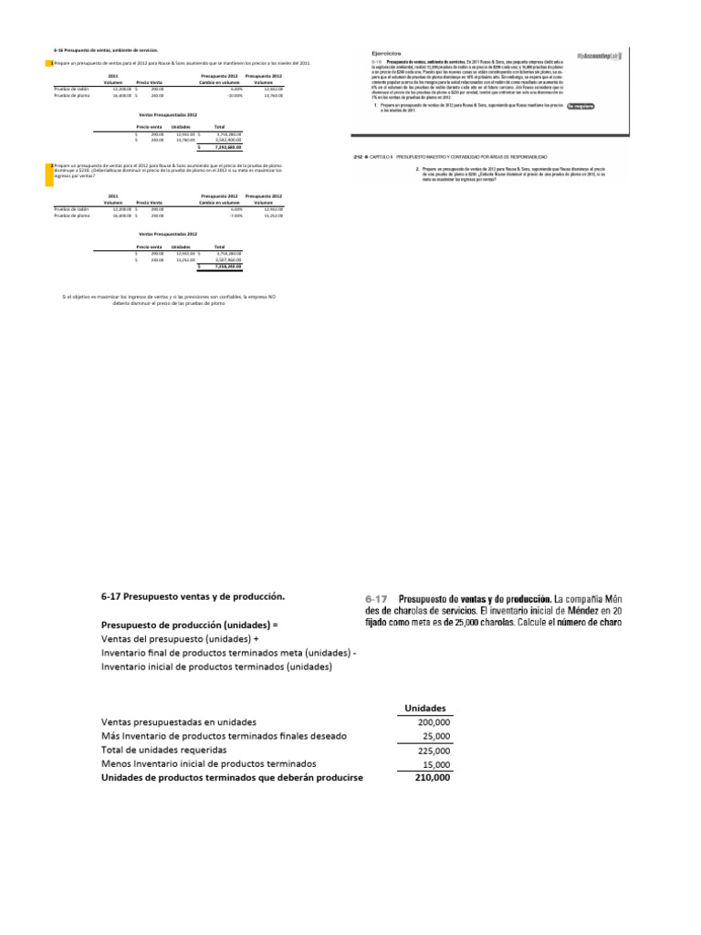 Soluciónes Capítulo 6 (Tema II) | PDF | Presupuesto