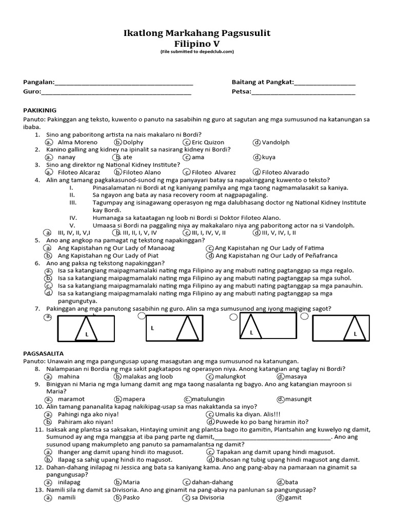 PT Filipino-5 q3 | PDF