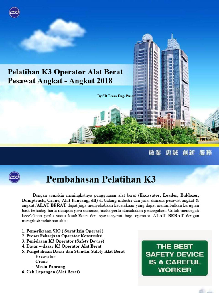 Materi K3 Alat Berat | PDF | Teknologi & Rekayasa | Komputer