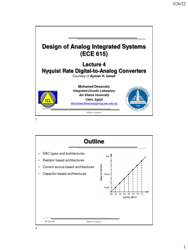 04 - Nyquist Rate DACs | PDF | Electronic Engineering | Electricity