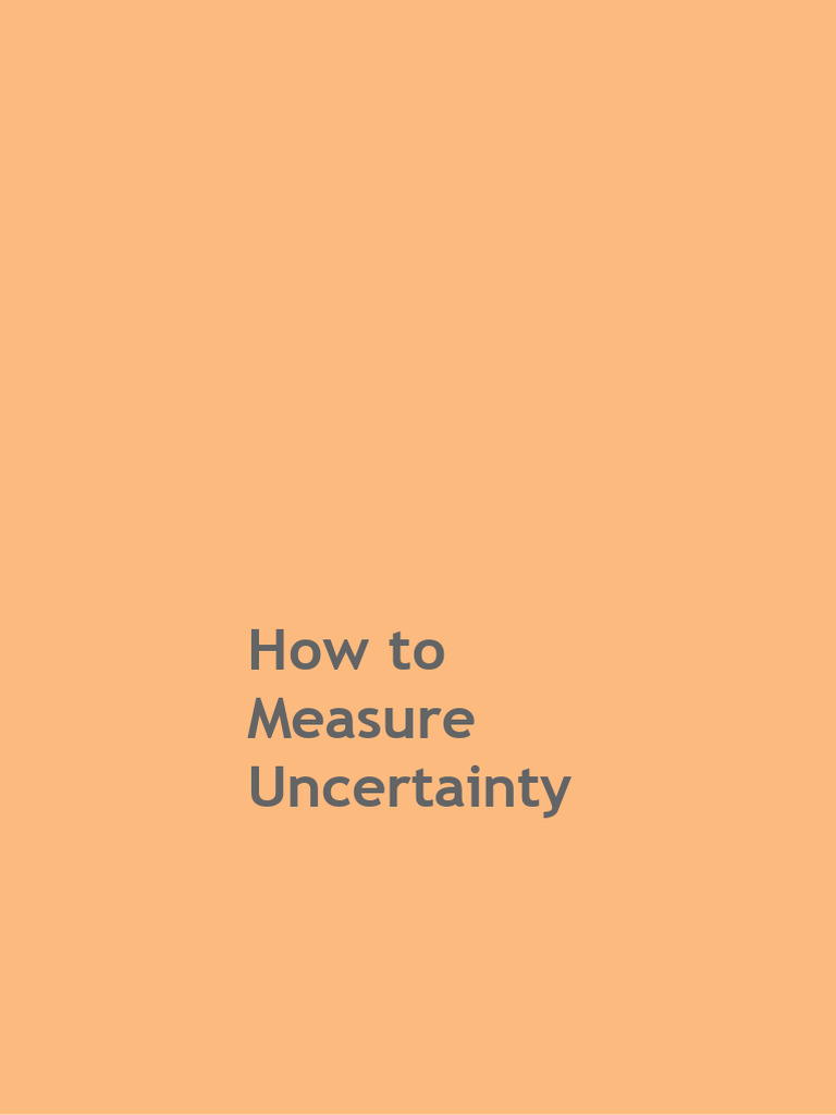 How-To-Measure-Uncertainty 2 | PDF | Coefficient Of Variation ...