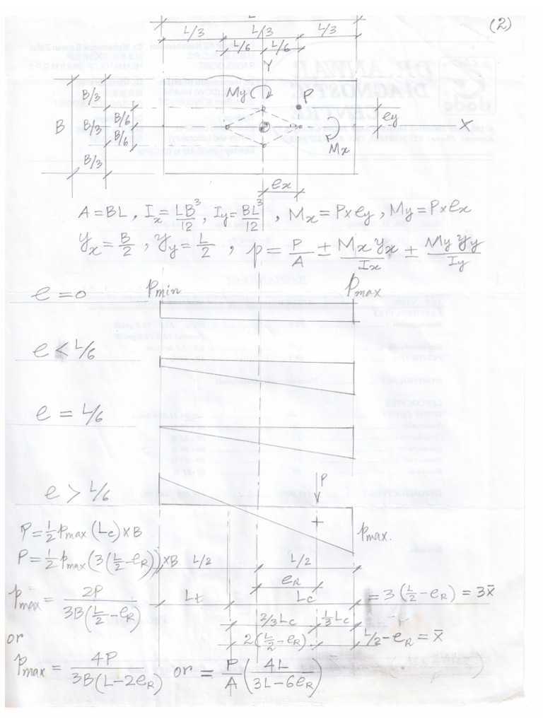 Isolated Footing With Ecc-Notes-002 | PDF