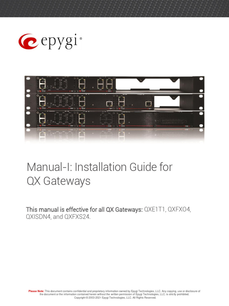 Manual-I - Installation Guide For QX Gateways | PDF | Ip Address | Computer Network