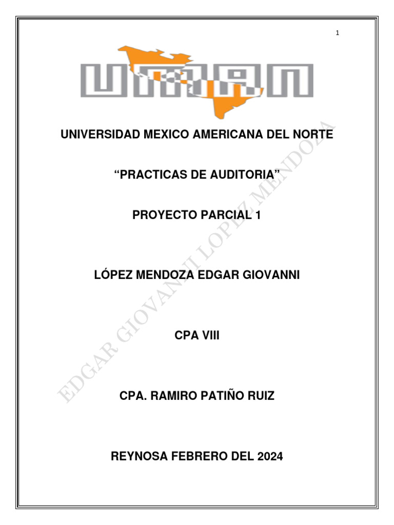 Proyecto PRAC AUD | PDF | Auditoría | Contralor