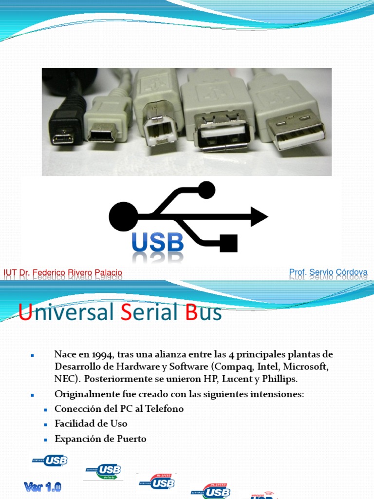 Universal Serial Bus | PDF | USB | Periférico