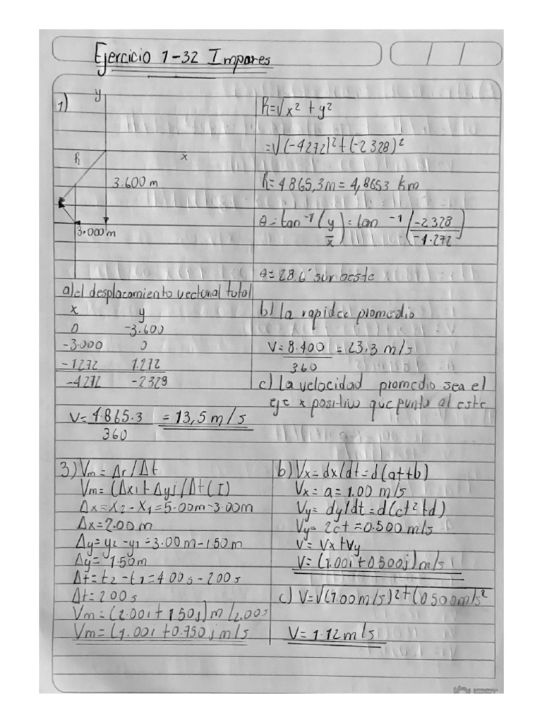 Ejercicios 1-32 Solo Impares Clase #4 | PDF