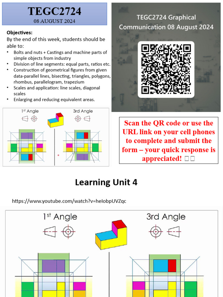 Lecture 4 - Orthographic Drawings | PDF | Classical Geometry | Euclid