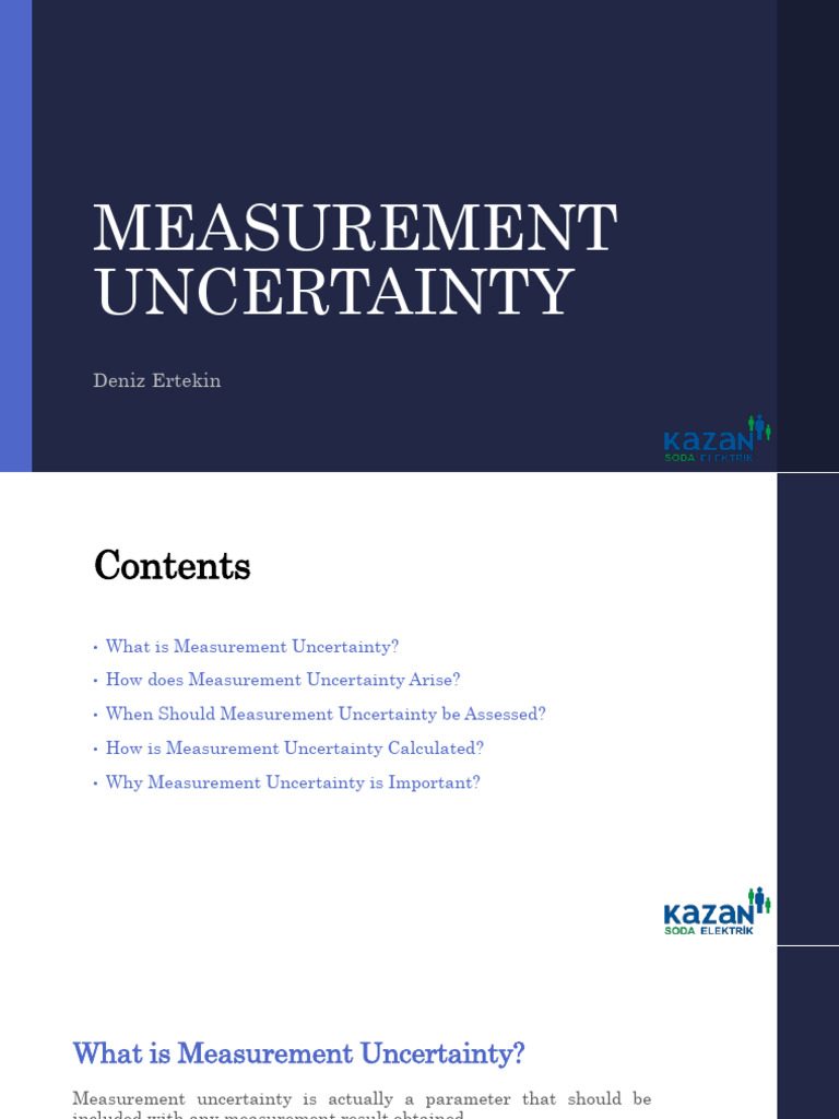 Understanding Measurement Uncertainty | PDF | Accuracy And Precision ...