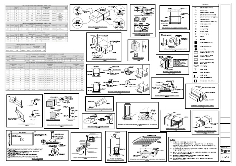 100 Mecánicas – IM04 Tablas, detalles, notas y leyendas | PDF